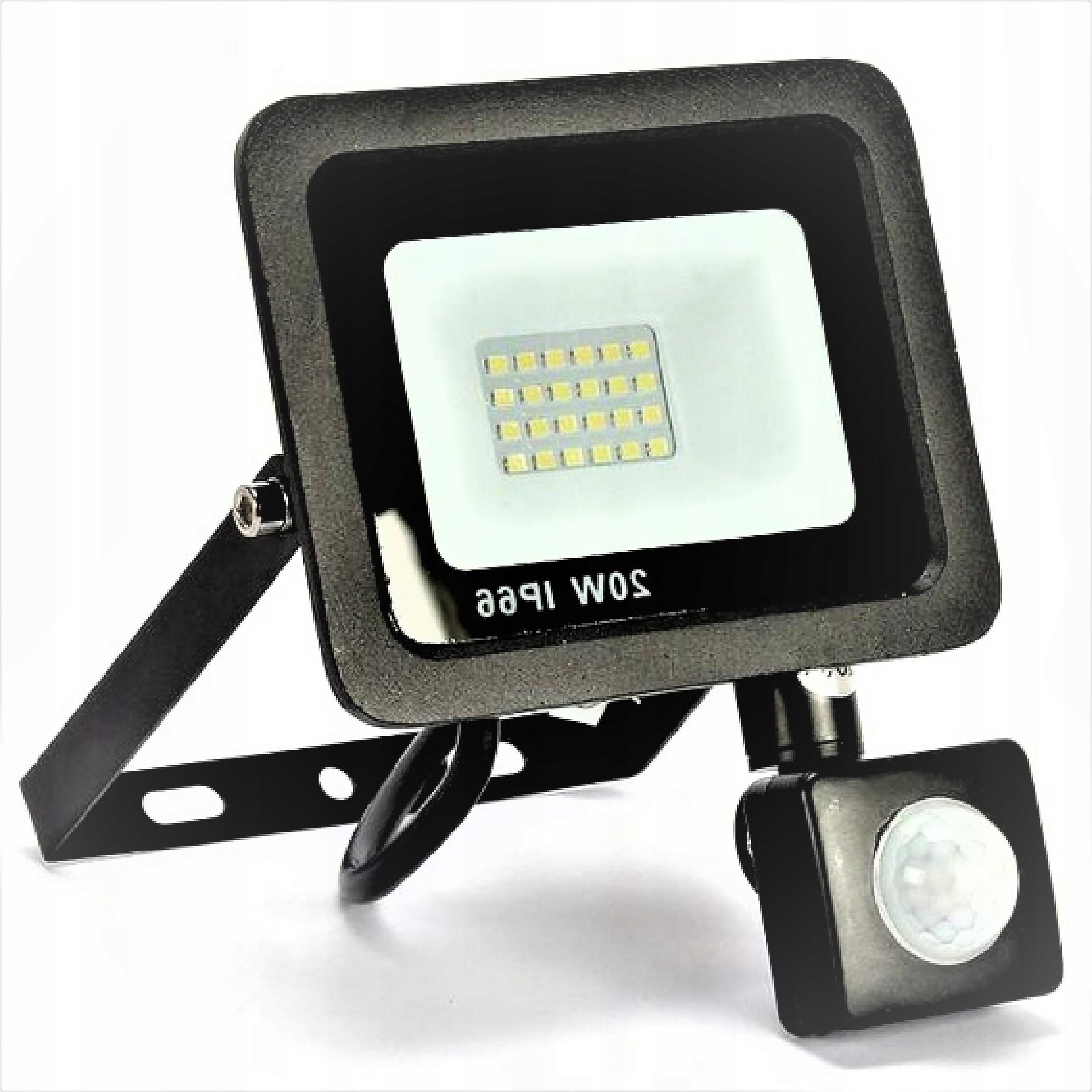 Halogen Lampa Naświetlacz Led 20W Ip65 Cz. Ruchu - Ceny i opinie - Ceneo.pl