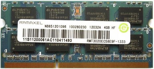 Pamięć RAM Ramaxel DDR3 4GB 1333MHz (RMT3020EC58E9F1333) - Opinie i ...