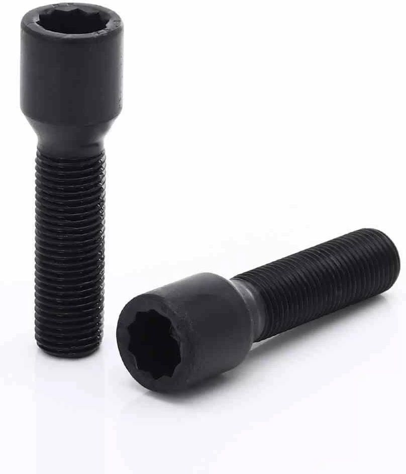 Japan Racing Set Of 10 Black Star Bolts 40Mm 12X1,5 + Key Aeb343E7E501 ...
