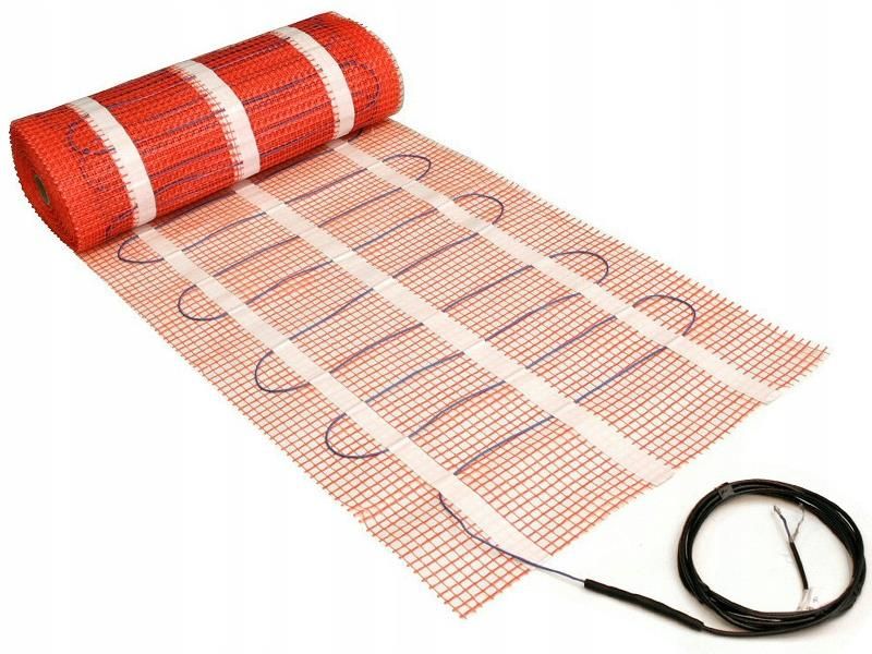 Ogrzewanie podłogowe Thermotec Mata Grzewcza Grzejna 6M2 170W/M2 Pod Płytki Gres TTHM17060 ...