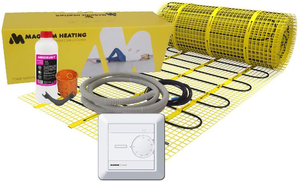 Ogrzewanie podłogowe Magnum Heating Mata Grzewcza Grzejna Zestaw 1 M2 9194206045 - Opinie i ceny ...