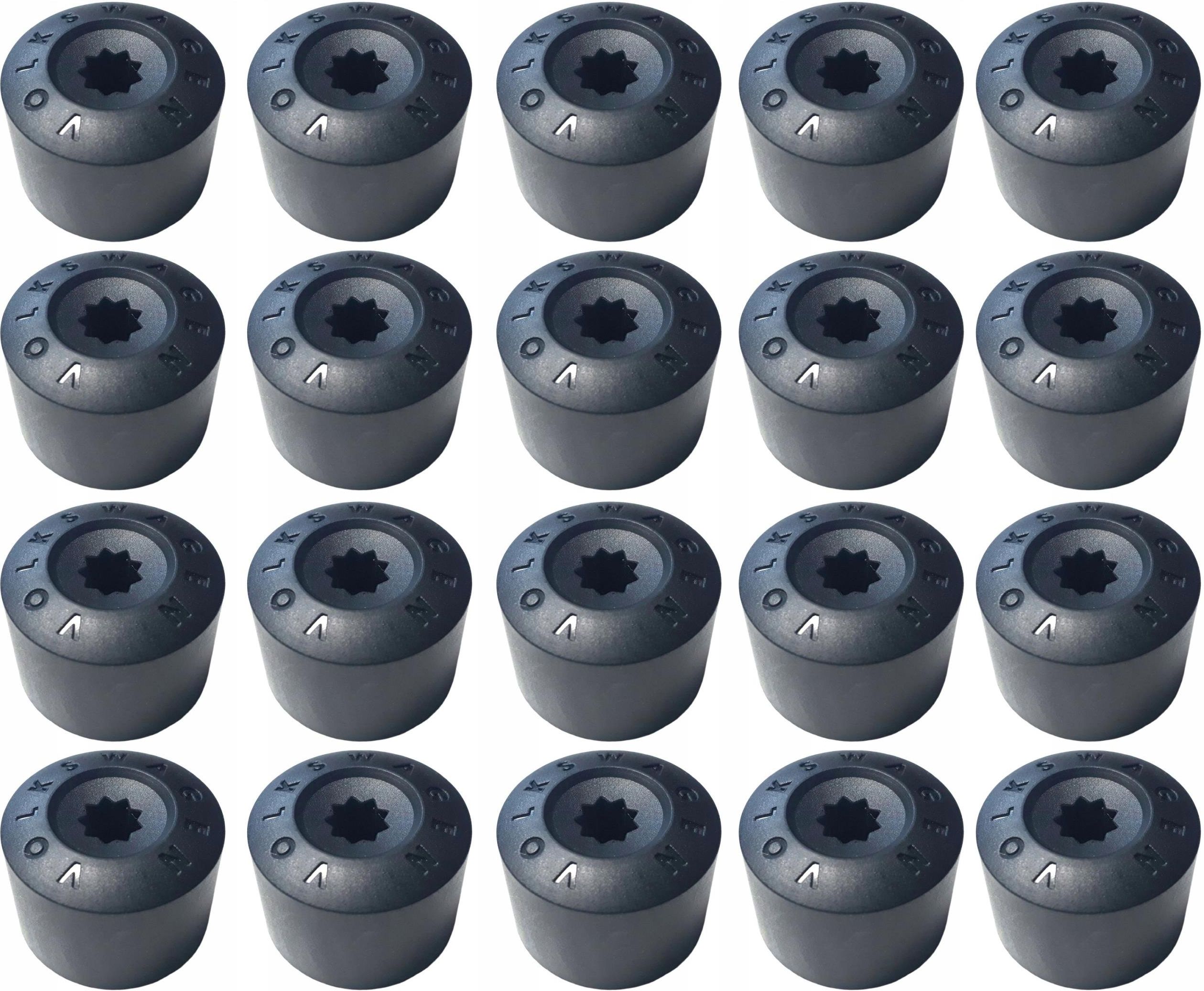 Volkswagen Oe Nakładki Kapsle Na Śruby 17 Vw Komplet 20Sztuk 1K0601173 ...