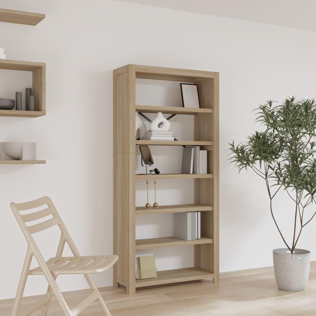 VidaXL Regał Na Książki Z 6 Półkami 80X30X170Cm Lite Drewno Akacjowe ...