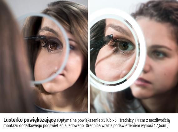 Ruke Lustro Okrągłe Simple Syriusz 120 Z Oświetleniem Led Ruke-Silmpe ...