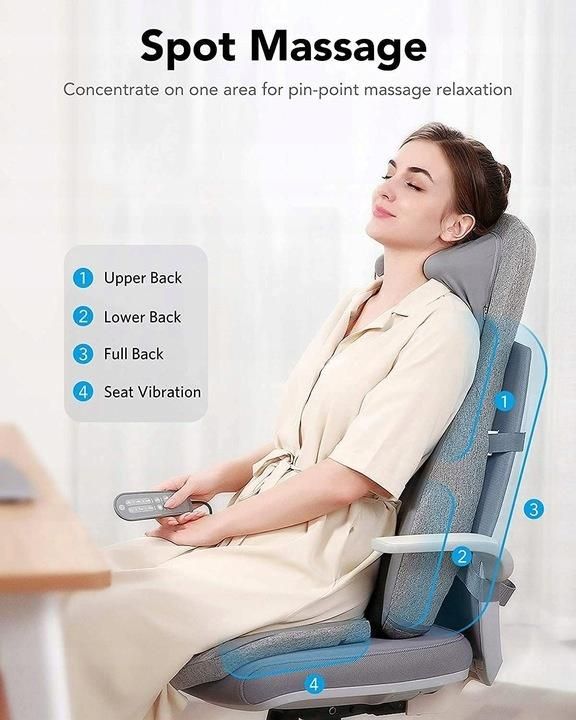 Akcesoria do rehabilitacji NAIPO NAIPO NAIPO NAIPO FOTEL MATA MASUJĄCA PODGRZEWANIE MASAŻ ...