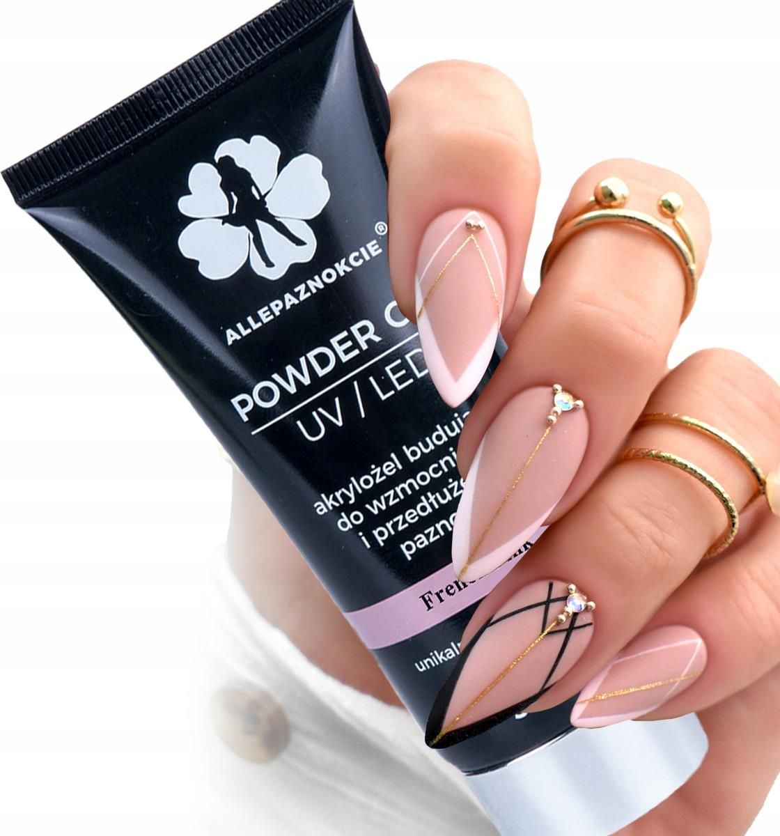 ALLEPAZNOKCIE ALLEPAZNOKCIE ALLEPAZNOKCIE BUDUJĄCY AKRYLOŻEL POWDER GEL ...