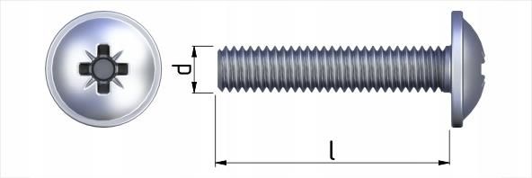 C3C WKRĘTY PODKŁADKOWE M4X50 DIN 967 OCYNK. DBS023_40OP - Opinie i ceny na Ceneo.pl