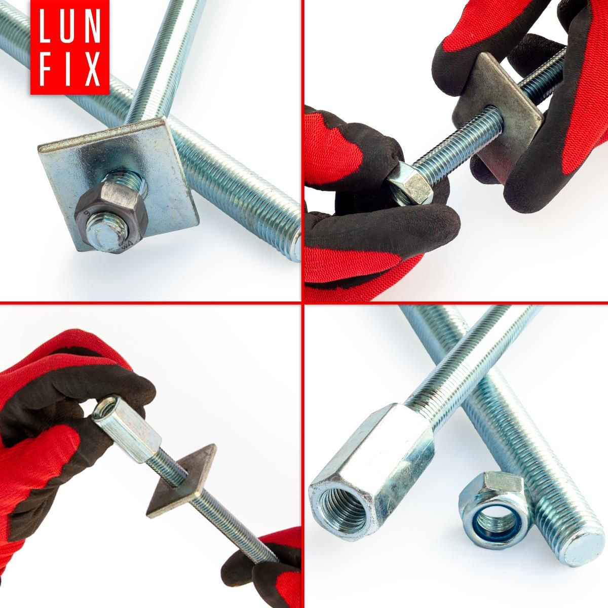 LUN FIX PRĘT GWINTOWANY SZPILKA M6 OCYNK 2000MM 10SZT. PG0026K - Opinie ...