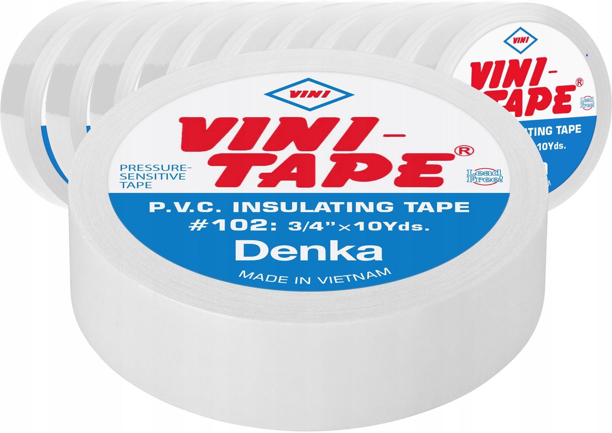 VINI-TAPE TAŚMA IZOLACYJNA BIAŁA 0.15X19MM 10M - 10 SZTUK 102 - Opinie ...
