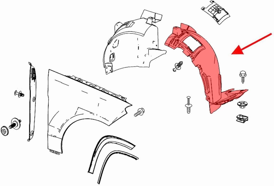Nadkole Mercedes Gle W166 Nadkole Prawe Przód 1668800605 1668800605 ...