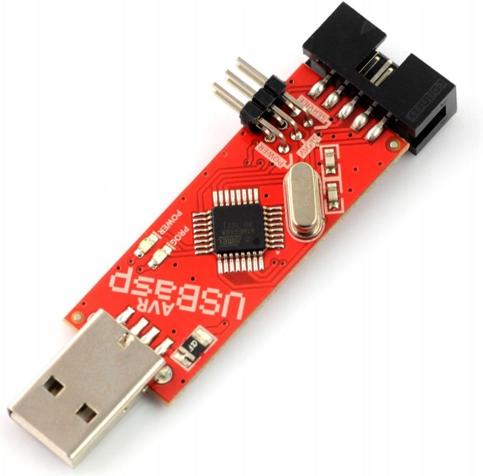 OEM PROGRAMATOR AVR ZGODNY USBASP ISP + TAŚMA IDC (BD) (BD) (BD) (BD ...