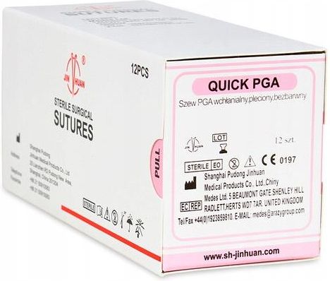 Nić nici chirurgiczne szwy Pga Quick 2/0 26mm tnąc - ceny i opinie ...