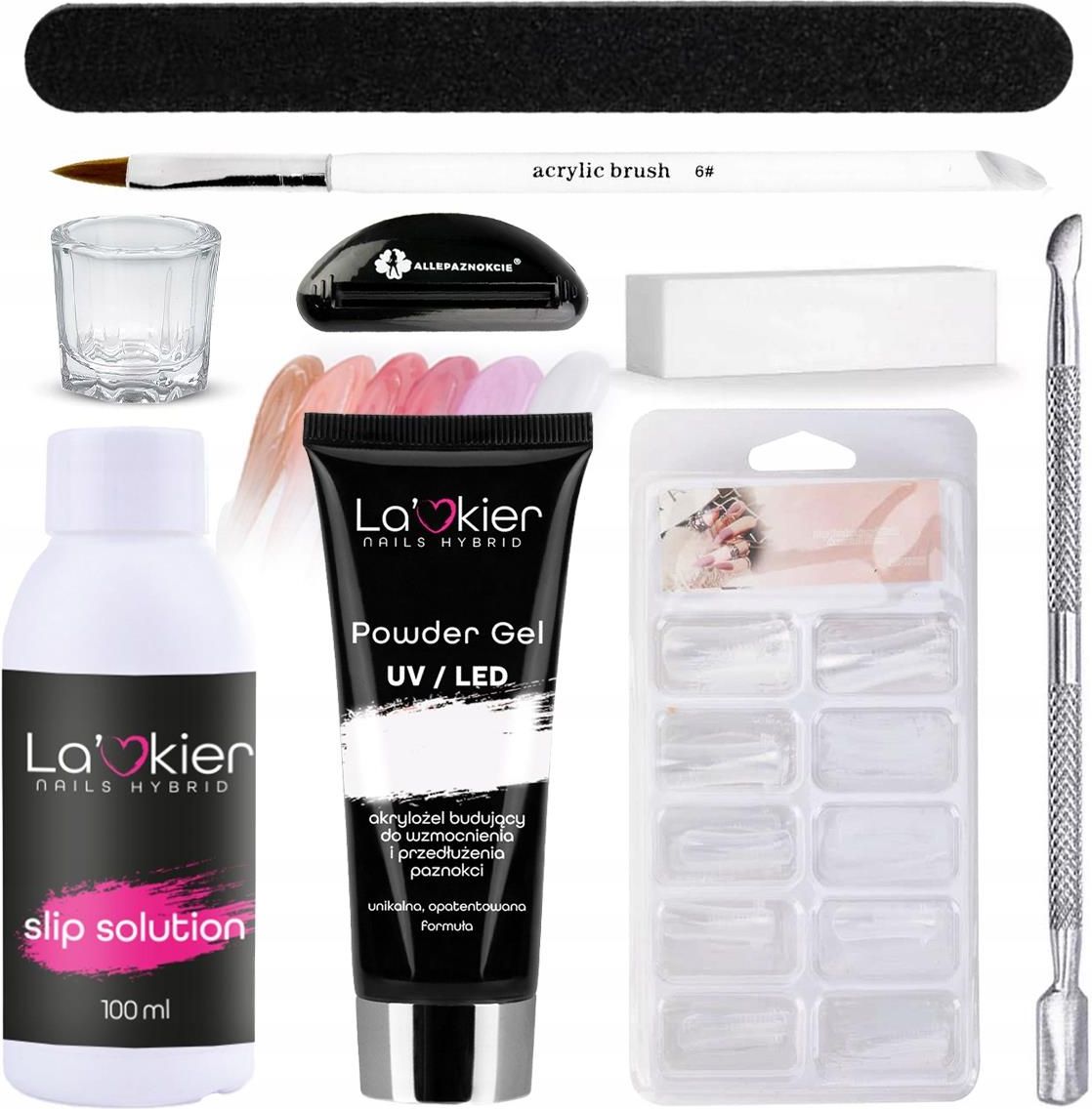 AKRYLGEL FLEXY GEL AKRYLOŻEL ZESTAW 50ML XXL FORMY 5904824262604 ...