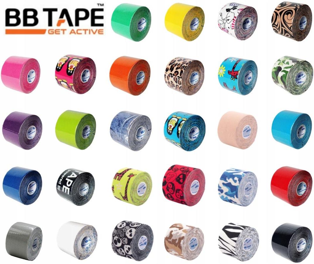 BB TAPE TEJPY TAŚMA DO TAPINGU KINESIO BB TAPE WODOODPORNA ...