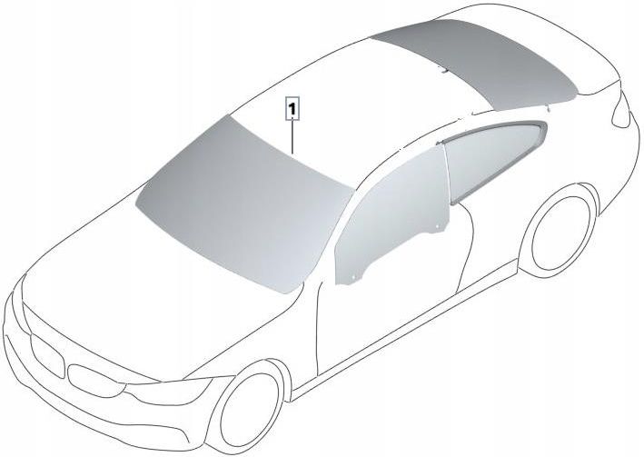 Szyba przednia BMW OE SZYBA PRZEDNIA HUD BMW 4 F32/F36 M4 F82 ORYGINAŁ ...