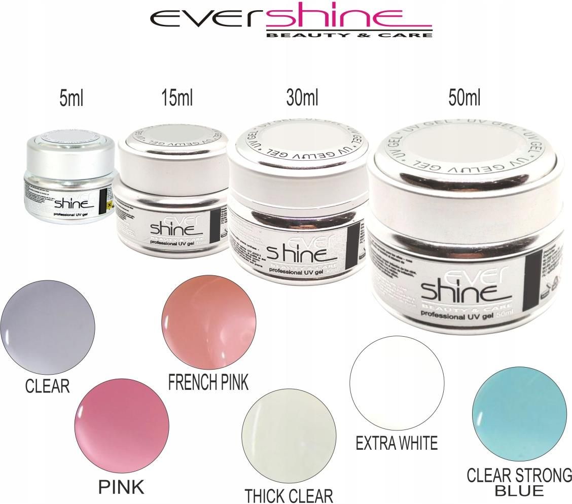 EVERSHINE ŻEL UV 5ML BUDUJACY FRENCH PINK G04-05 G0405 - Opinie i ceny na Ceneo.pl