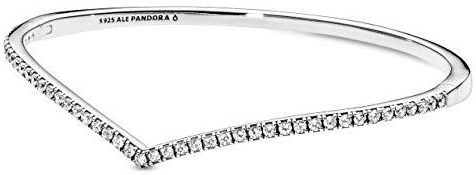 PANDORA DAMSKA BRANSOLETKA CHARMS ZE SREBRA WYSOKIEJ PRÓBY 925, CYRKONIA, 19CM, SREBRO ...