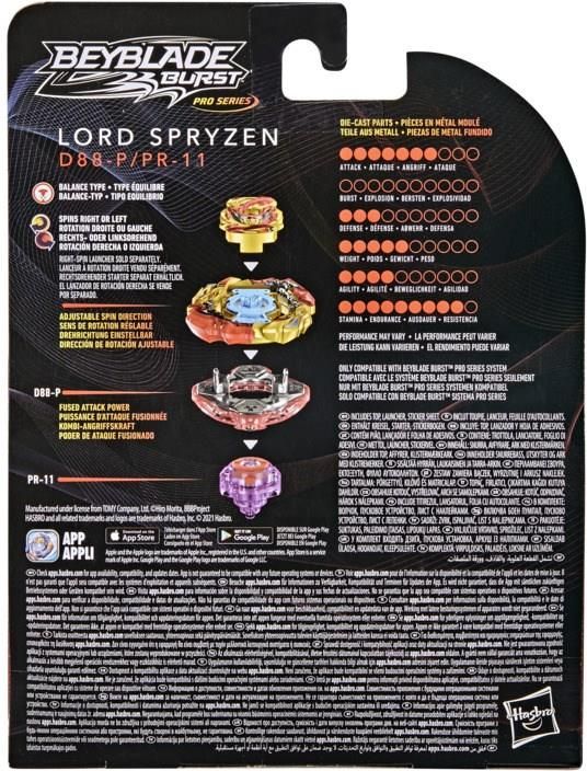 Hasbro Beyblade Burst Pro Series Lord Spryzen Spin F2334 - Ceny i ...