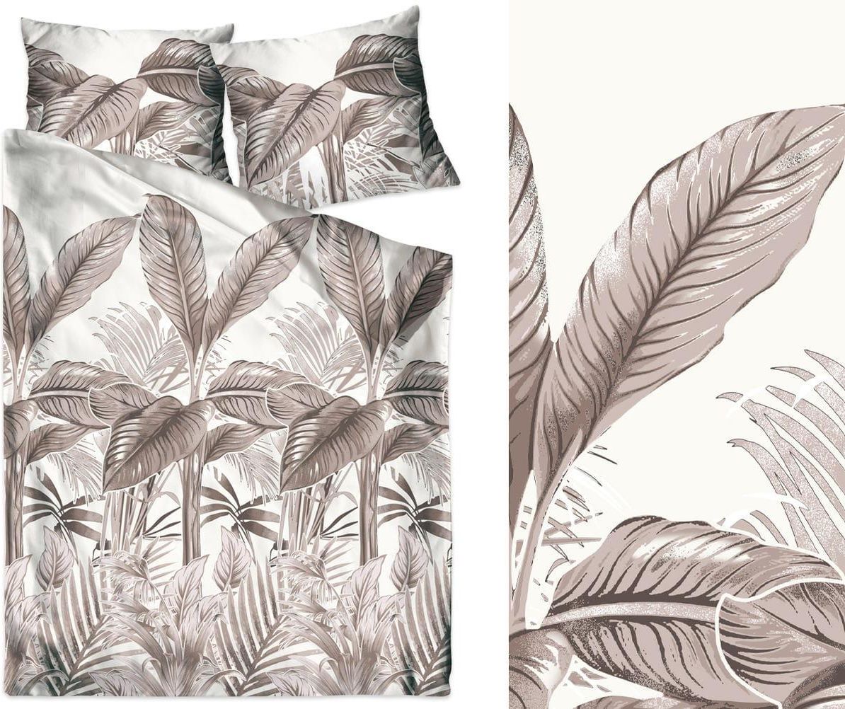 Greno Pościel Satynowa 220X200 Palm & Co Beżowa Liście Gold Line 1 Pl-Sat-220-Palm - Opinie i ...