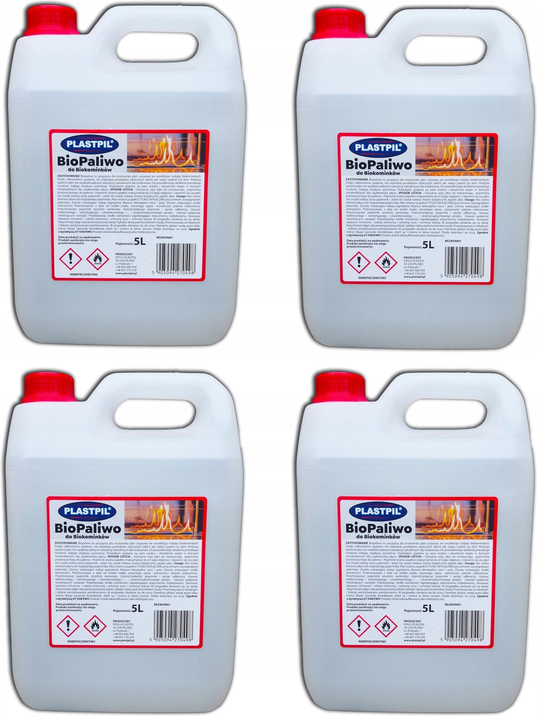 Plastpil Biopaliwo 5l Do Biokominka Biokominek 4X5l 20 - Opinie i ceny ...