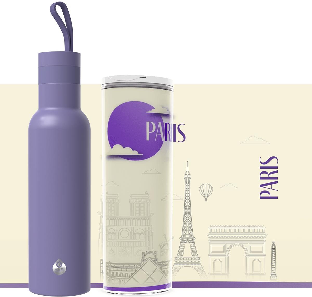 Dafi Zestaw EASY 490ml wrzosowa + SELF 430ml Paryż - Ceny i opinie - Ceneo.pl