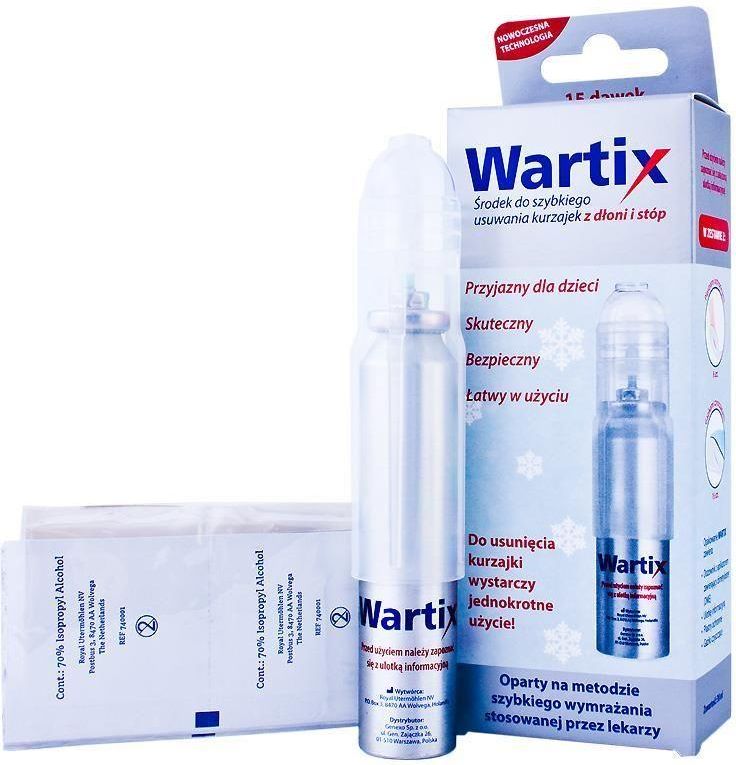 GENEXO Wartix środek do szybkie usuwania kurzajek z dłoni i stóp 38ml ...