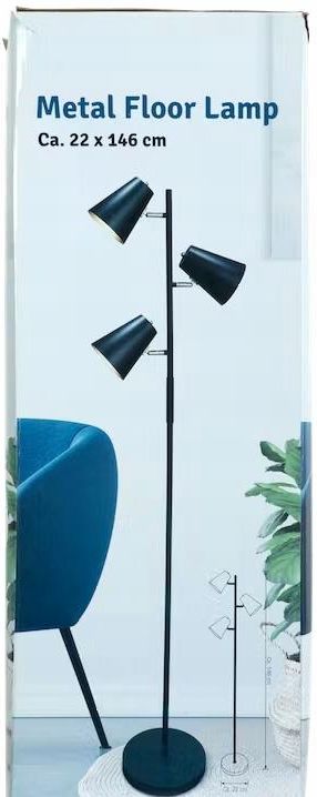 Lampa Zd Trading Lampa Metalowa Podłogowa Czarny Matt Loft Stojąca ...