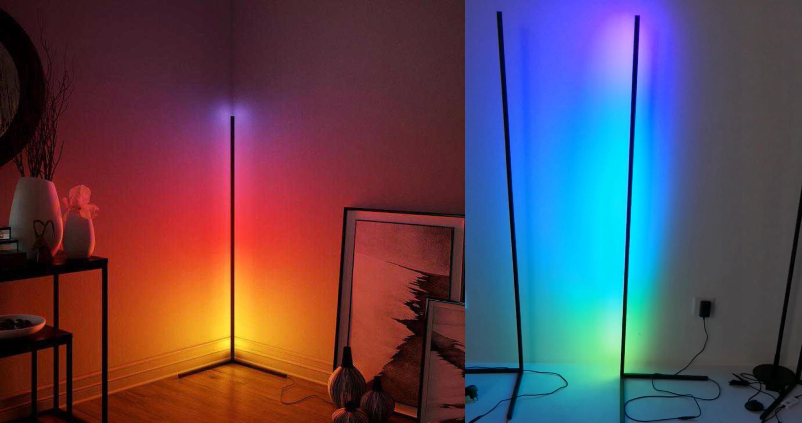 Lampa Masterled Narożna Nowoczesna Lampa Stojąca Rgb Led + Pilot ...