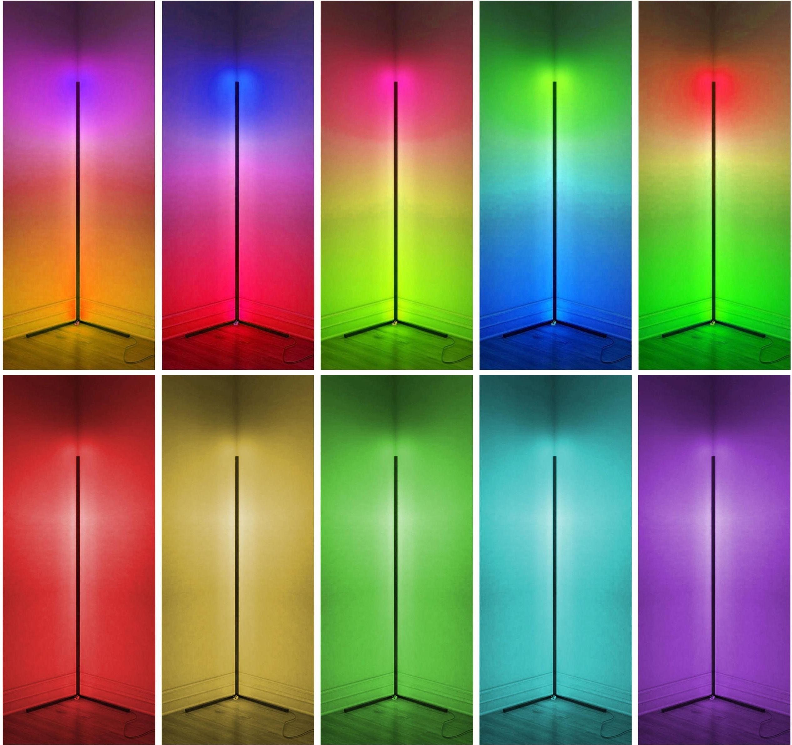 Lampa Masterled Narożna Nowoczesna Lampa Stojąca Rgb Led + Pilot ...