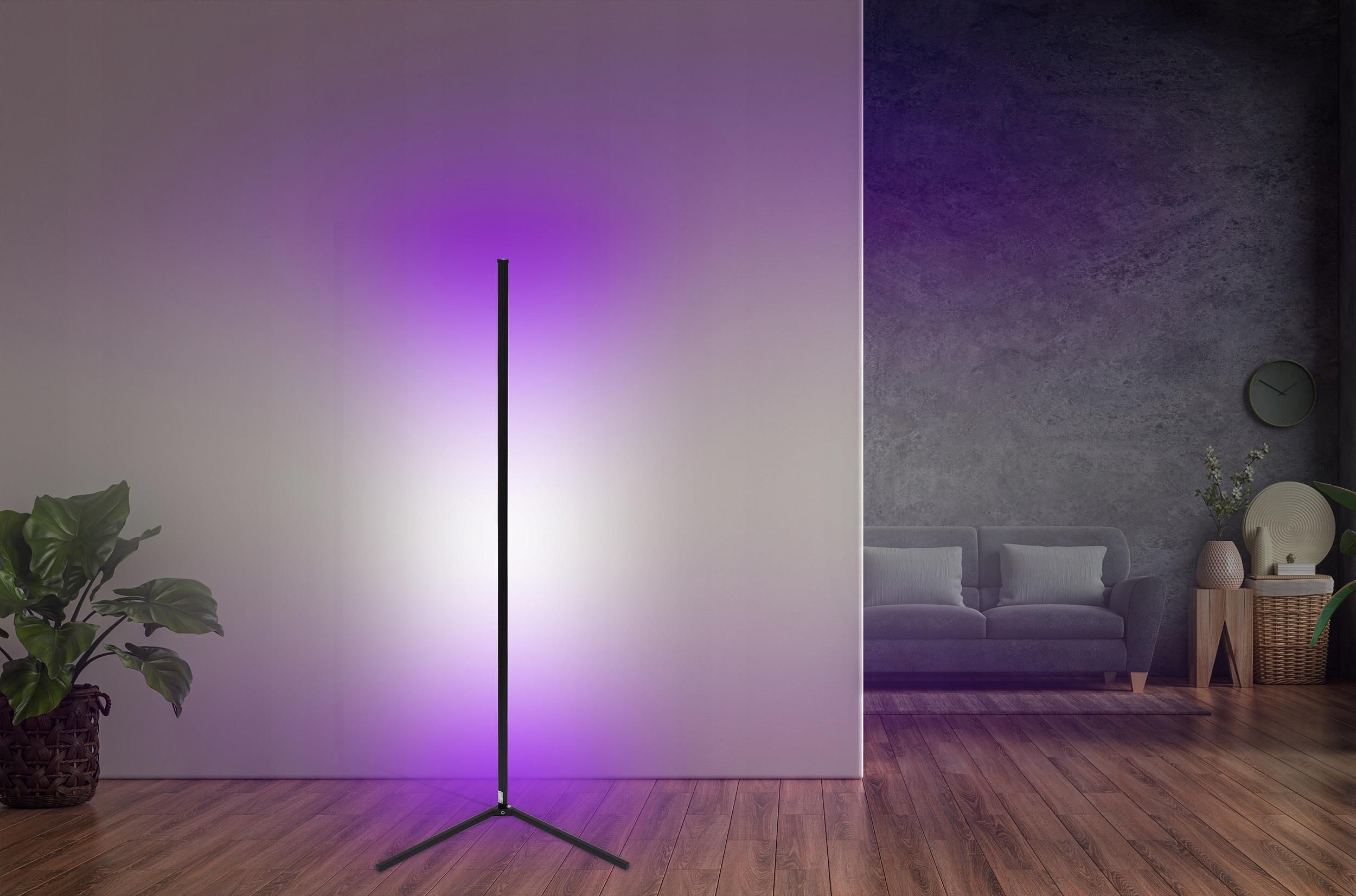 Lampa Ledlux Lampa Narożna Podłogowa Led Rgb Z Pilotem ...