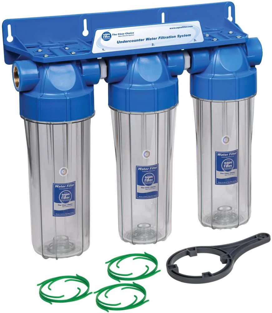 AQUAFILTER AQUAFILTER AQUAFILTER AQUAFILTER POTRÓJNY ZESTAW FILTRÓW ...