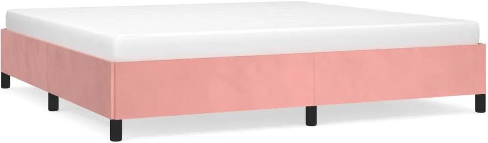 Vidaxl Rama Łóżka Różowa 200X200Cm Tapicerowana Aksamitem 13452-347347 ...