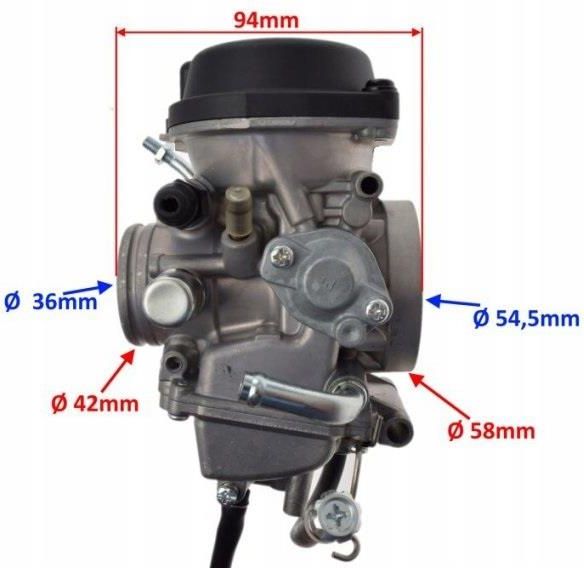 Części motocyklowe Kengo Gaźnik Yamaha Yfm 350 Raptor 04-08 458812 ...