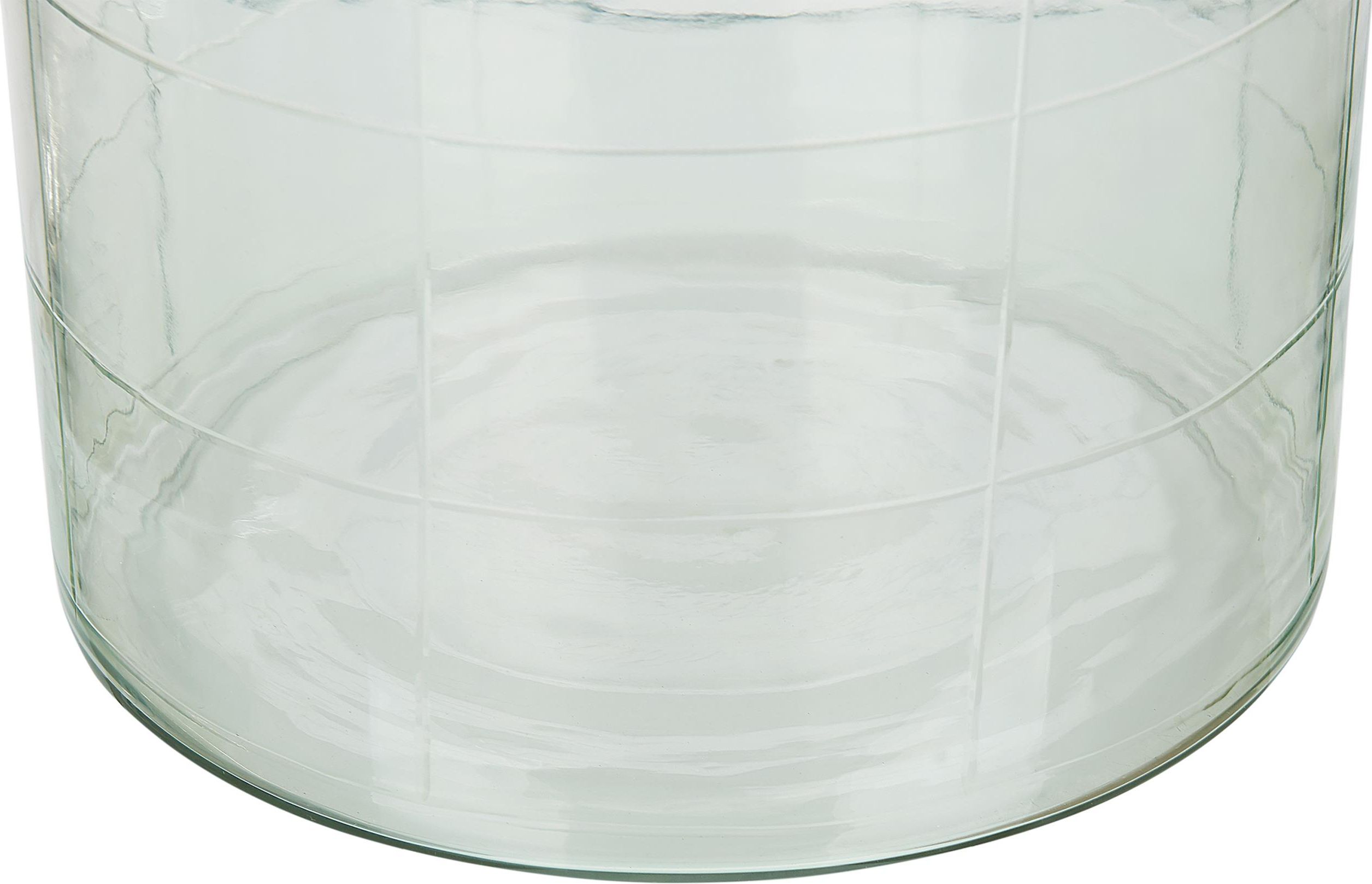 Beliani Wazon Na Kwiaty Szklany Walec 35Cm Ręcznie Wykonany Ozdobny ...