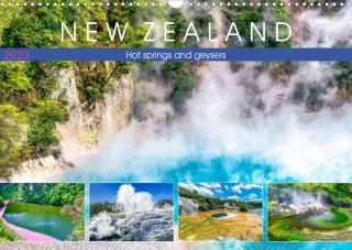 New Zealand - Hot springs and geysers (Wall Calendar 2023 DIN A3 ...