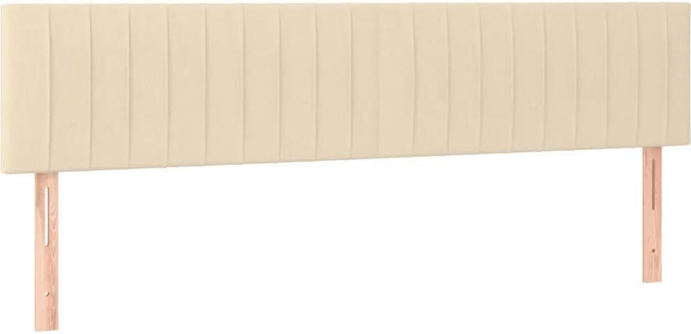 Vidaxl Zagłówki Do Łóżka 2 Szt. Kremowe 90X5X78 88Cm Tkanina 13452 ...
