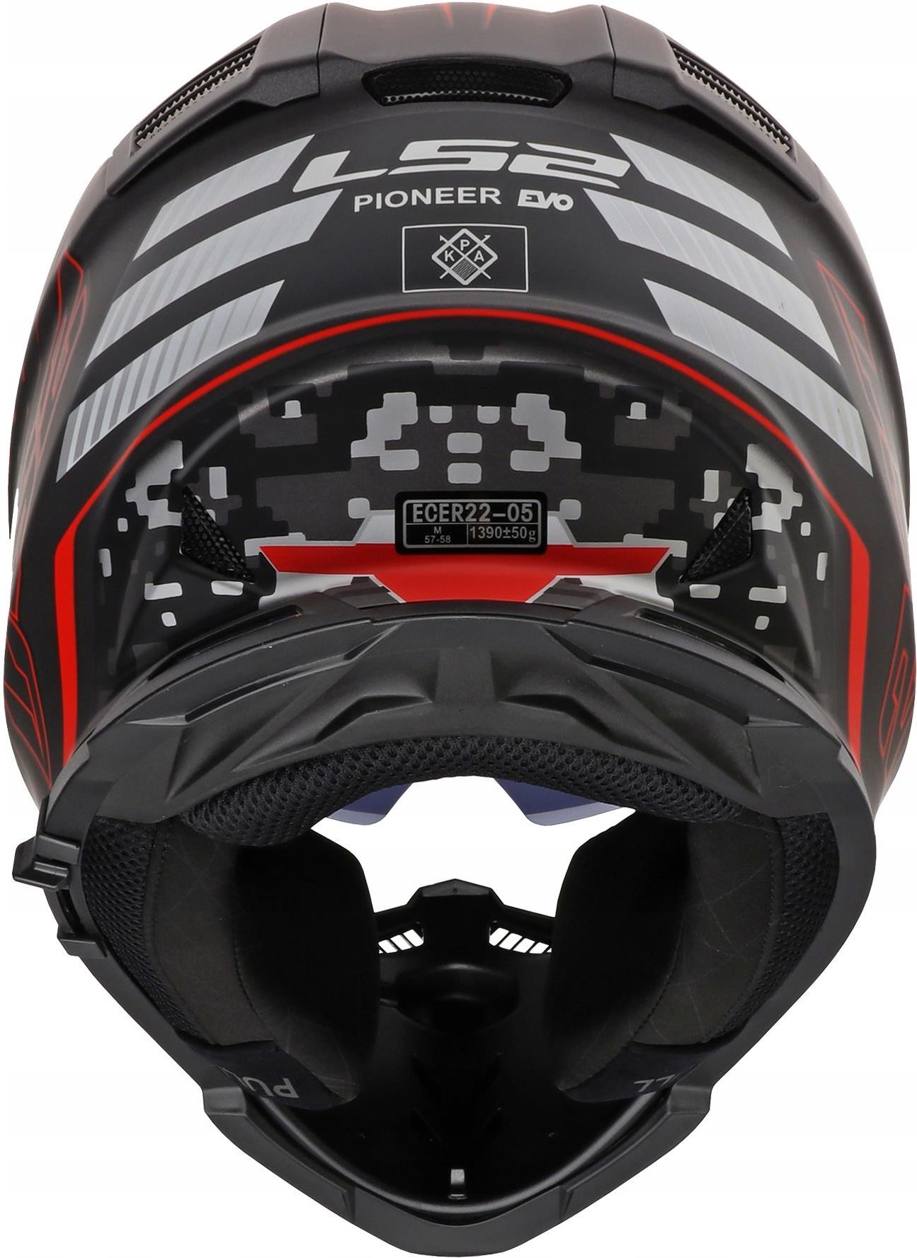 Kask motocyklowy Ls2 Enduro Mx436 Pioneer Evo Saturn Matt Czerwony ...