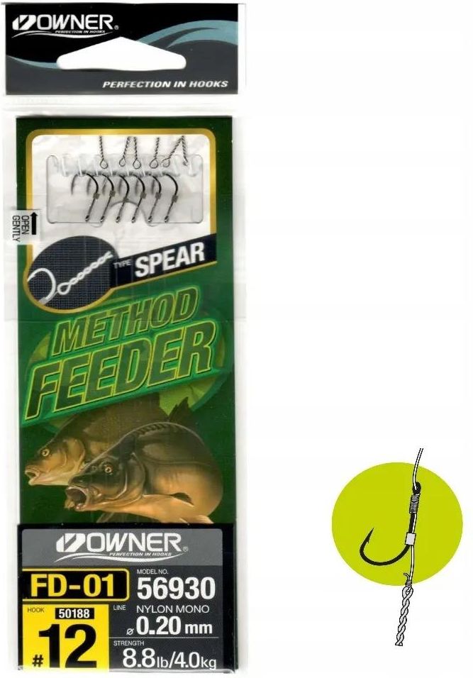 OWNER PRZYPON METHOD FEEDER Z IGŁĄ NR.6 ŻYŁKA 0,22 HOFD0106 - Ceny i opinie - Ceneo.pl
