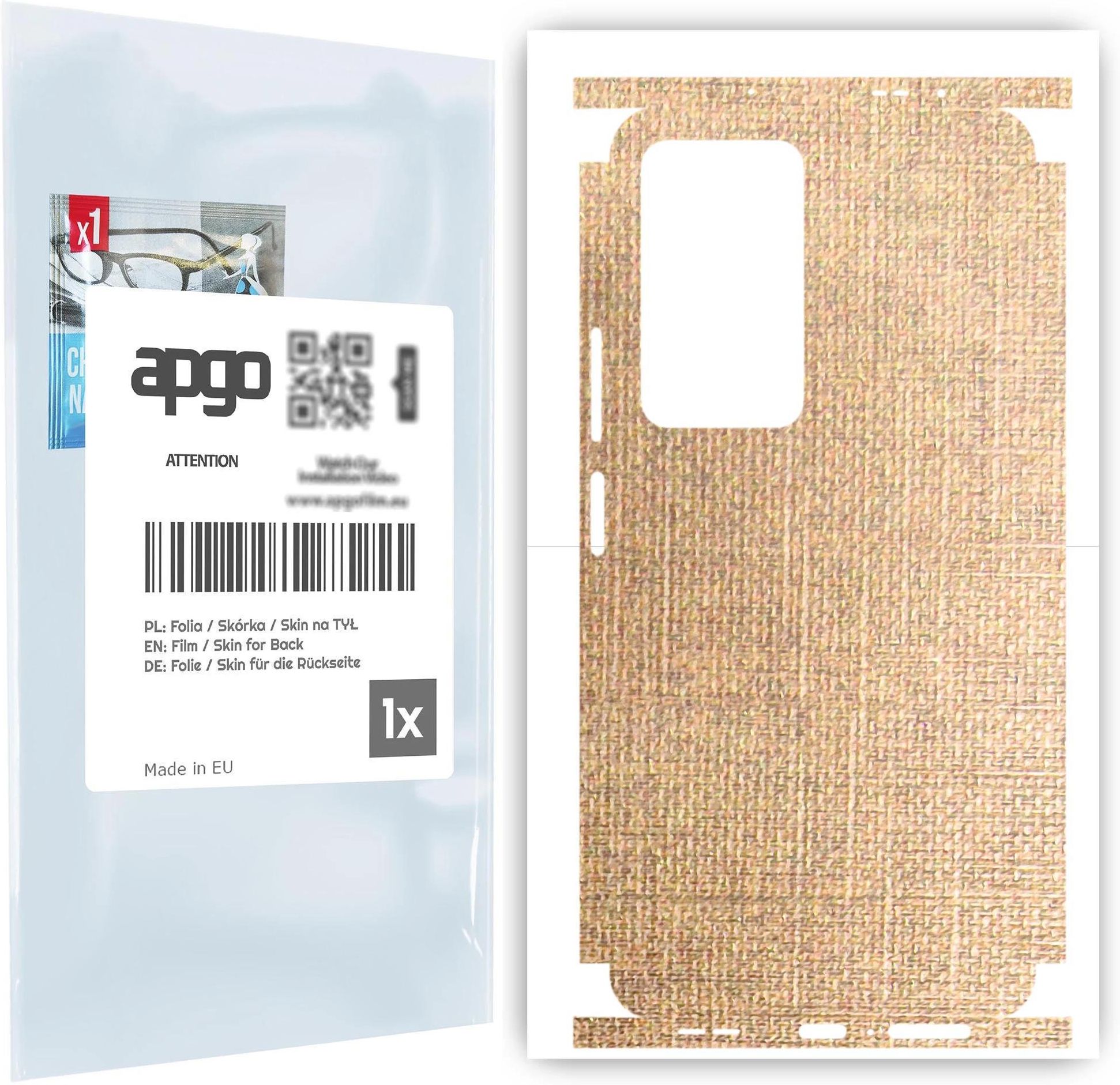 FOLIA NAKLEJKA SKÓRKA STRUKTURALNA NA TYŁ+BOKI DO XIAOMI POCO F4 ...
