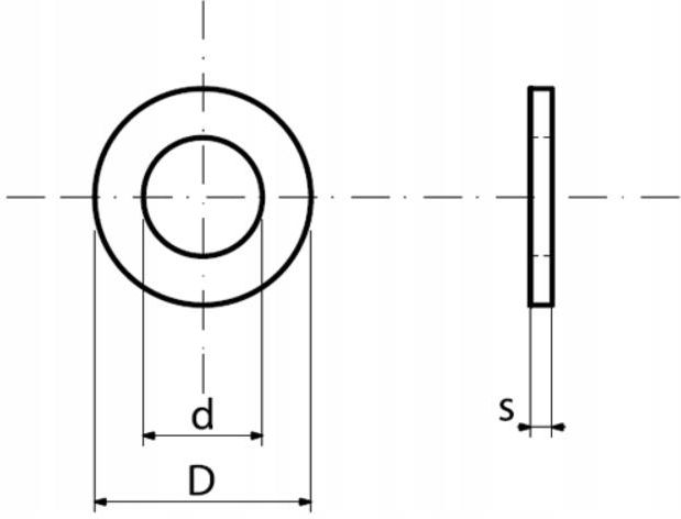 ŚRUBA M8X100 NAKRĘTKA M8 PODKŁADKA FI8 ; 10XKPL ŚRUBA6K8X10010SNP ...