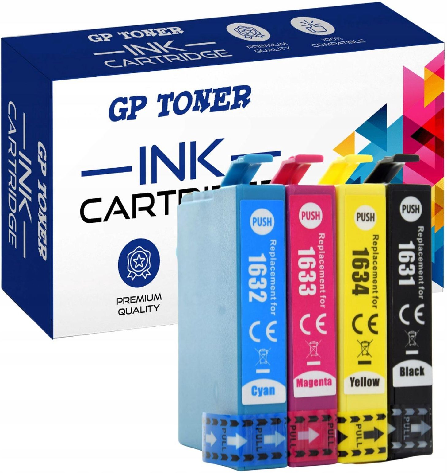 Tusz GP TONER 4X TUSZ DO EPSON T1631-1634 WF-2520 NF WF-2630WF do ...