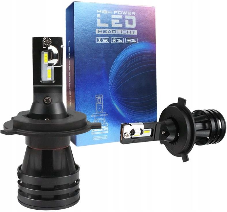 INNY ŻARÓWKI LED H4 CSP X-RANGE +500% 100W 20000LM E11 LED HEADLIGHT H4 TYP X-RANGE CSP - opinie ...