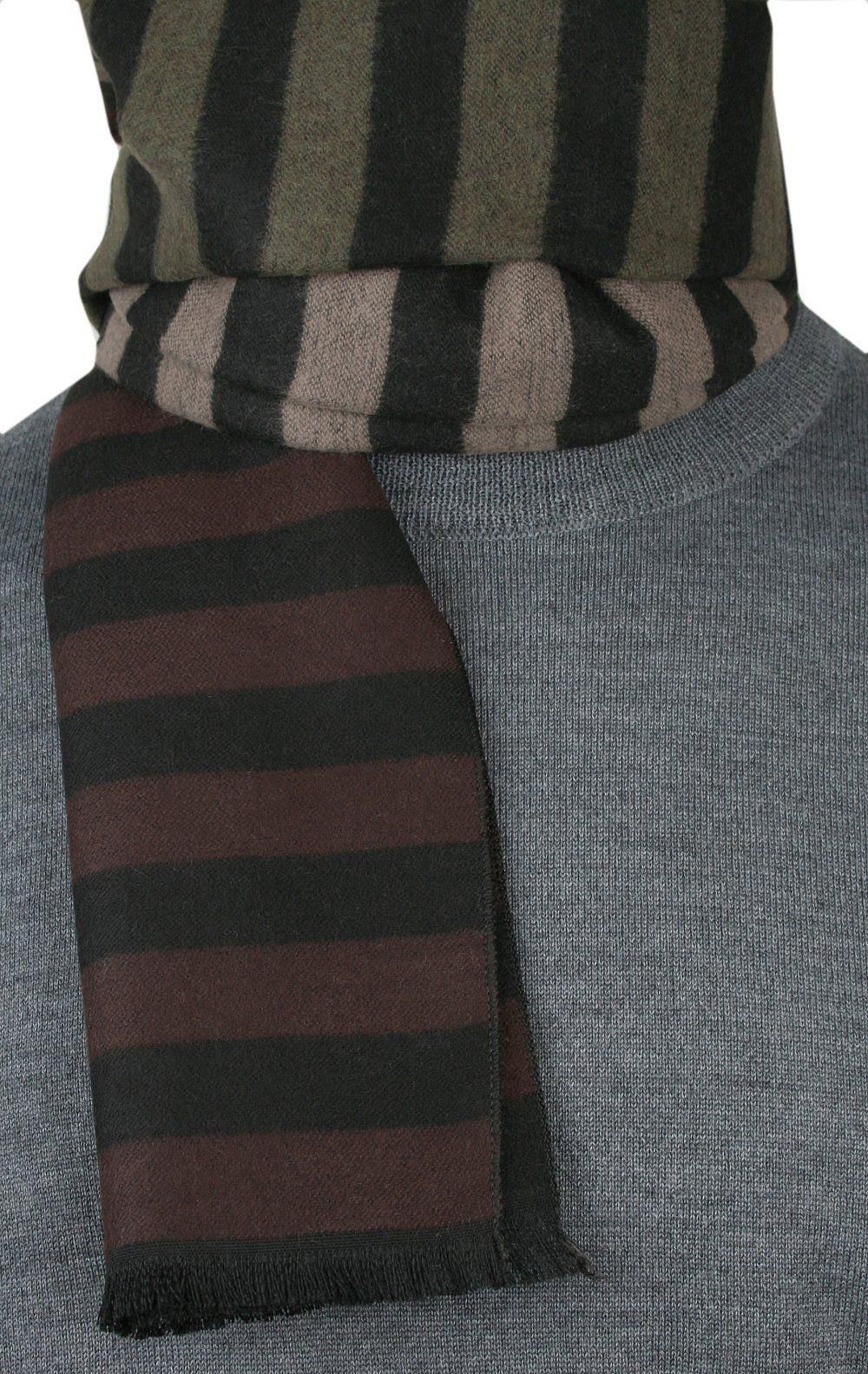 Męski Szalik Alties - Paski, Brązowy SZAALTS0156 - Ceny i opinie - Ceneo.pl