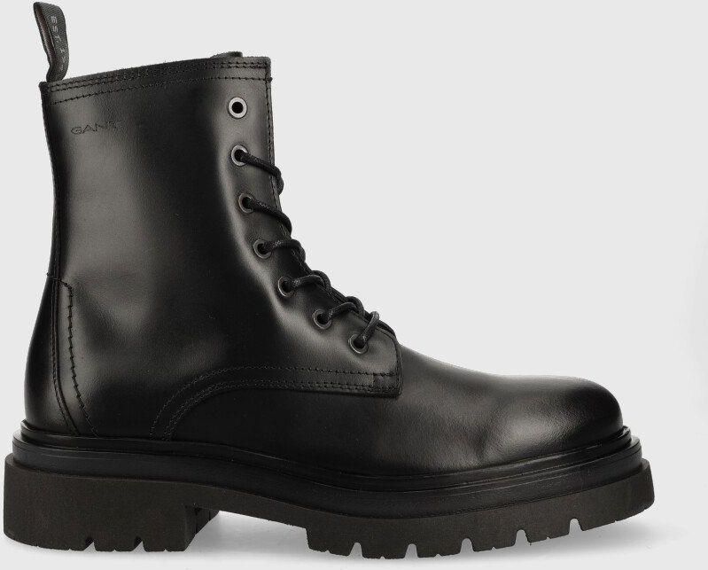 Gant trapery skórzane Ramzee męskie kolor czarny - Ceny i opinie - Ceneo.pl