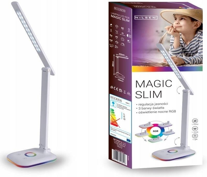 Lampa Nilsen Lampka Biurkowa Nocna Magic Slim 8W Led (Magicslim) - Opinie i atrakcyjne ceny na ...