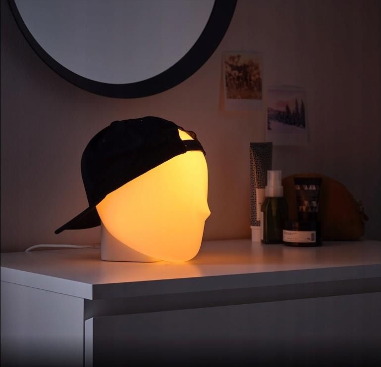 Lampa Ikea Iskarna Lampa Stołowa Głowa Led Wielobarwny (10492479 ...