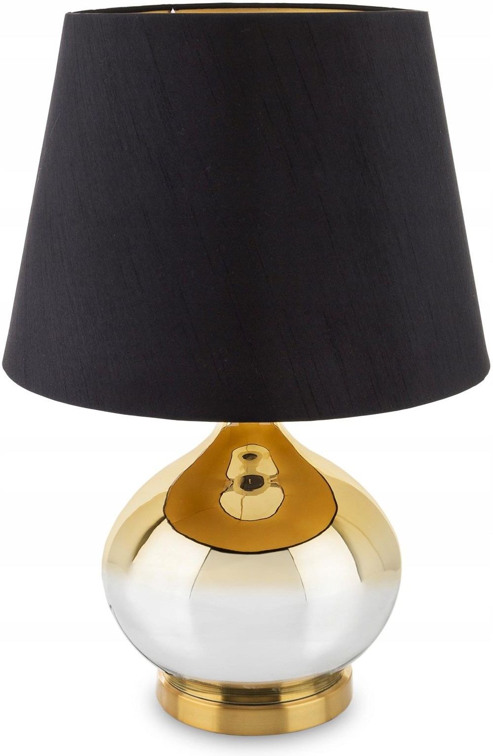 Lampa Art Pol Złota Nowoczesna Szklana Lampa Z Czarnym Kloszem ...