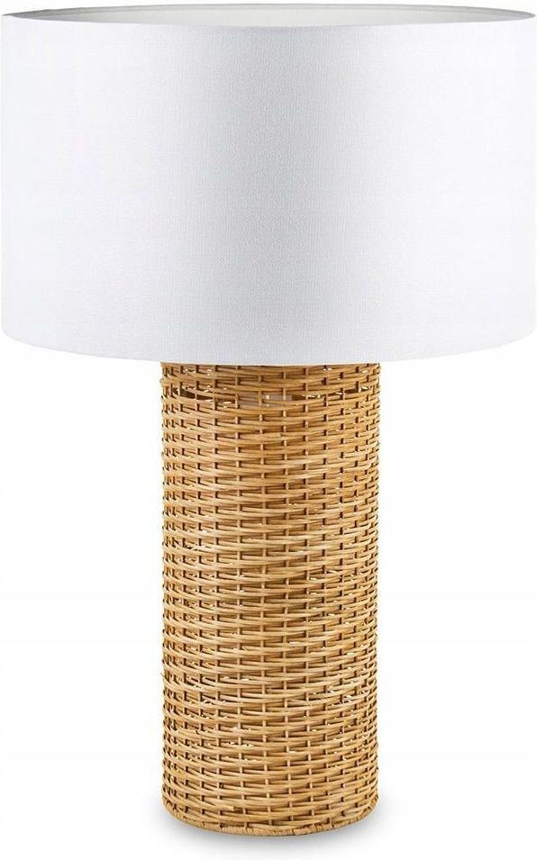 Lampa Styldekor Lampa Stołowa Boho Biała Brązowa 70Cm Stojąca ...