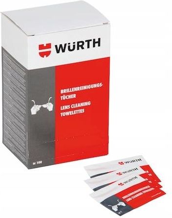 Wurth Chusteczki do czyszczenia okularów 100szt. - Ceny i opinie - Ceneo.pl