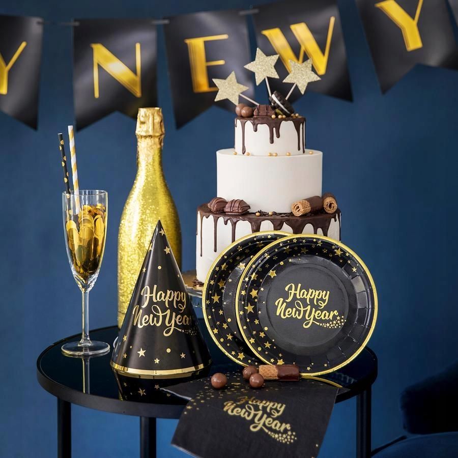 ZŁOTY BANER NAPIS HAPPY NEW YEAR NA SYLWESTRA - Ceny i opinie - Ceneo.pl